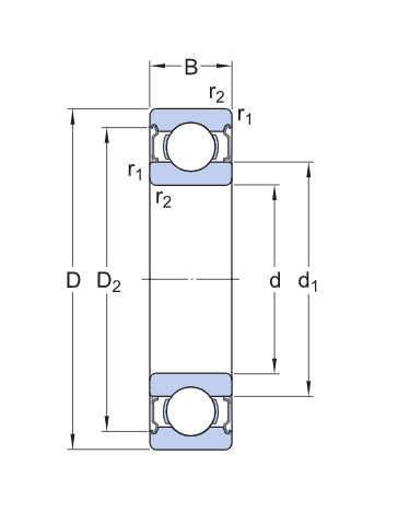 6206-2Z SKF Rulman Rulman SKF